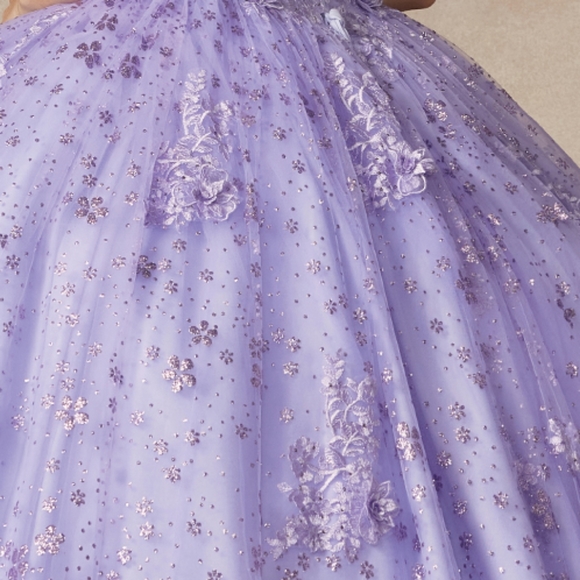 1446 | Dresses | Purple Lilac Off The Shoulder Long Floral Design ...